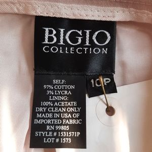 Bigio Collection | Skirts | Bigio Collection New Pale Pink Pencil Skirt ...